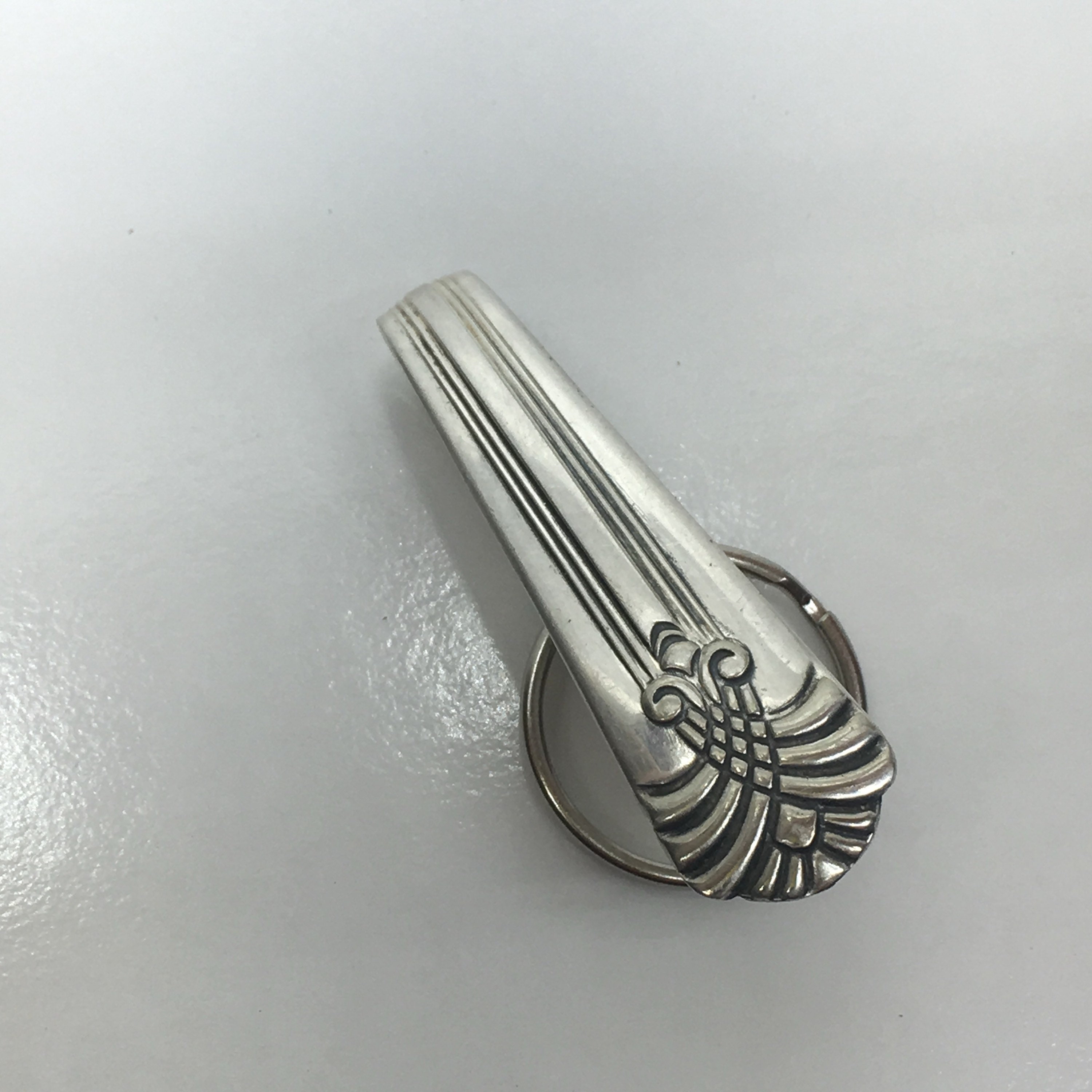 Tie Bar / Money Clip Clasp Made From Antique Silverplate Silverware ...