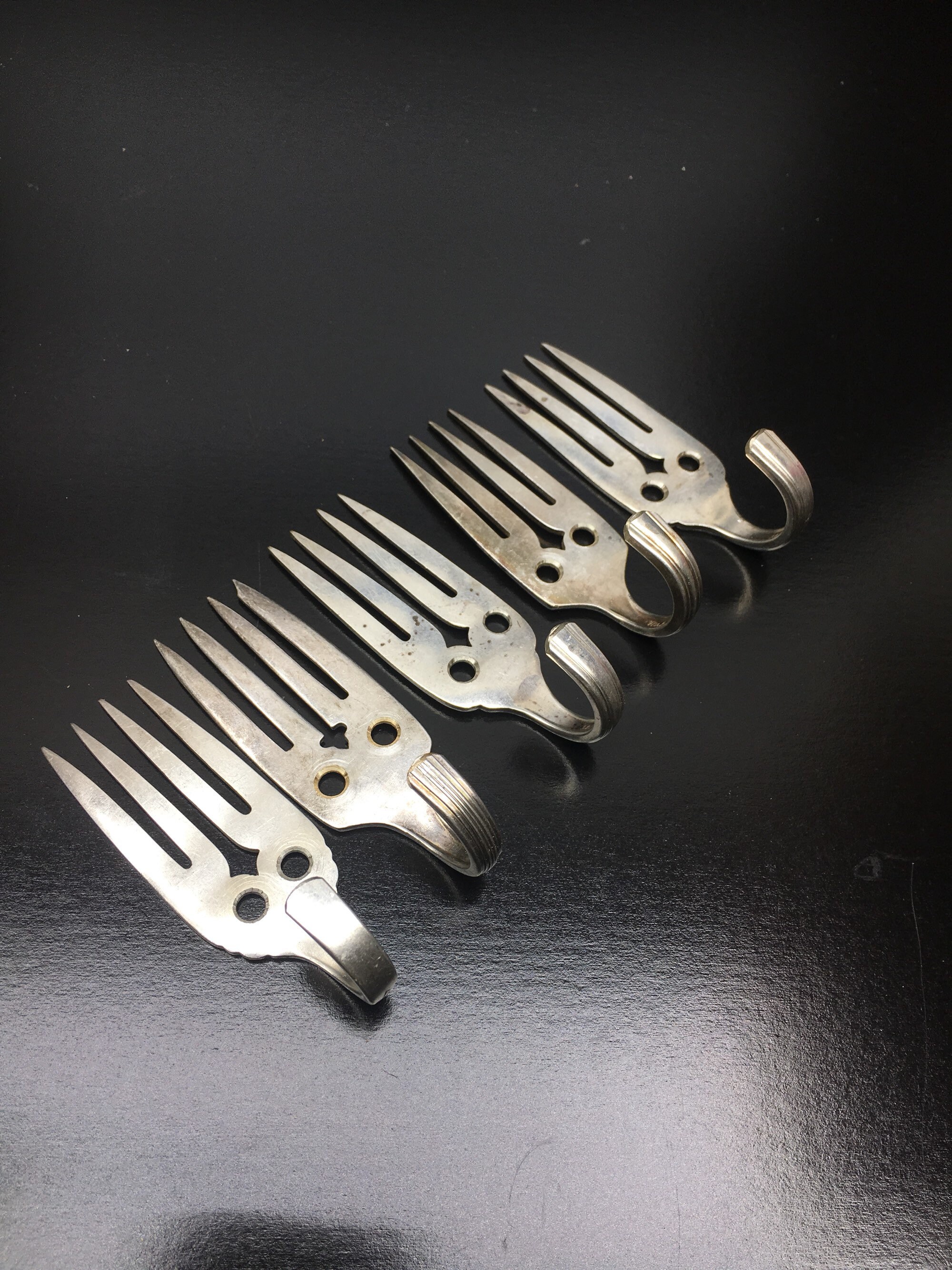 Salad Fork Assorted Hooks Hangers From Antique Vintage - Etsy