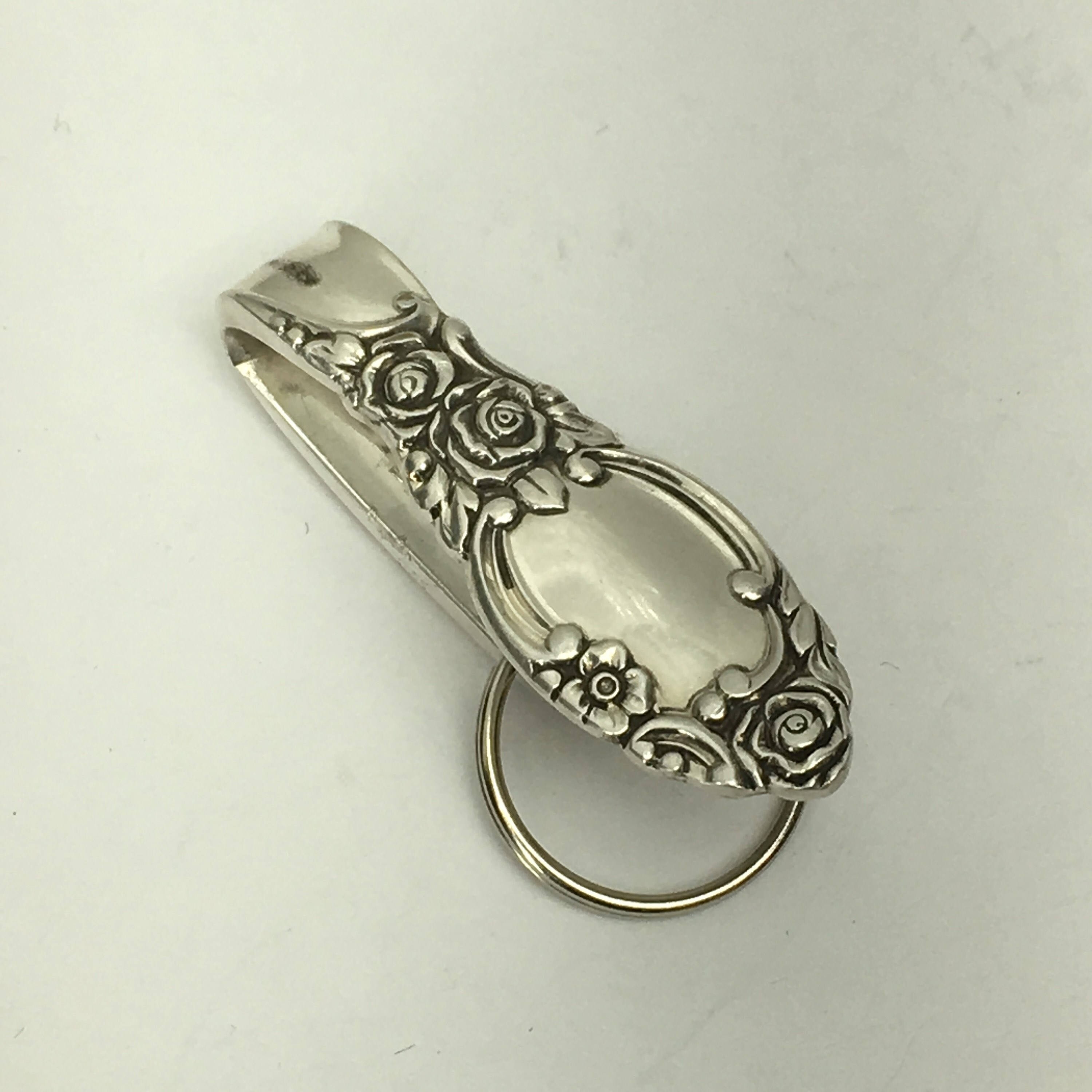 Vintage Silver Purse Hook Key Finder Key Holder Ring Upcycle Pocket ...