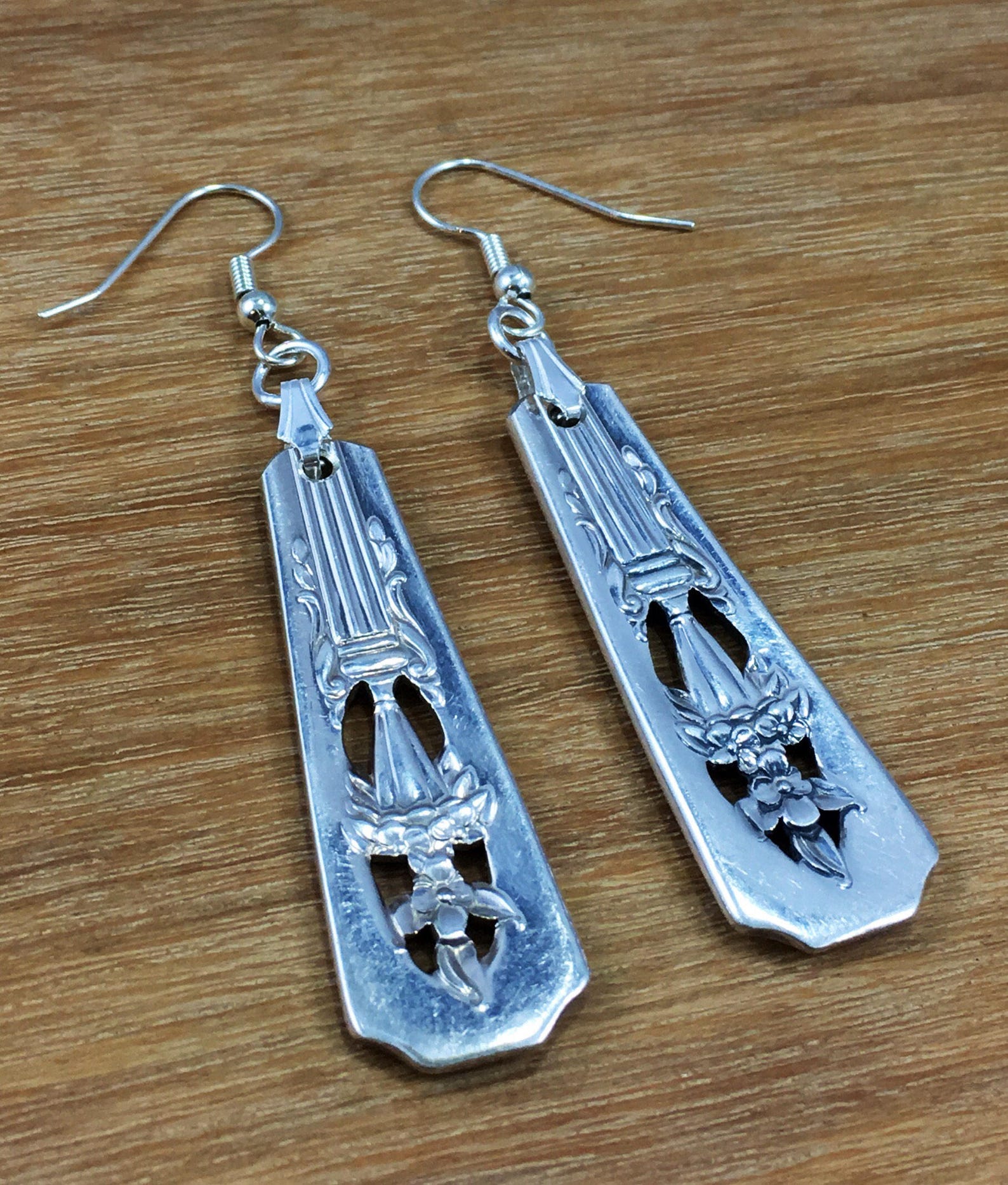 Spoon Earrings From Antique Vintage Wallace Classic Filigree - Etsy