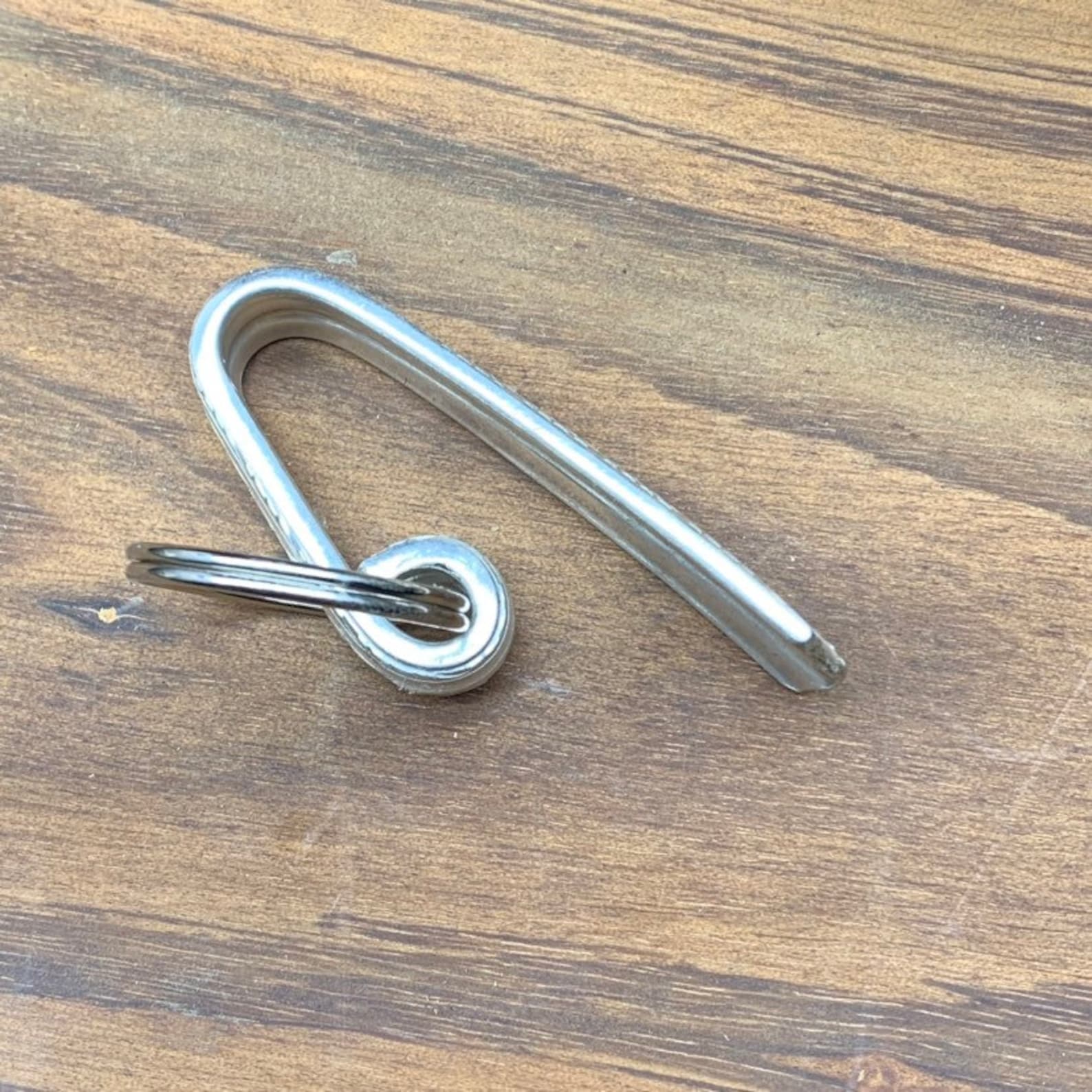 Vintage Purse Hook Clip Silver Key Finder Key Ring Keychain | Etsy