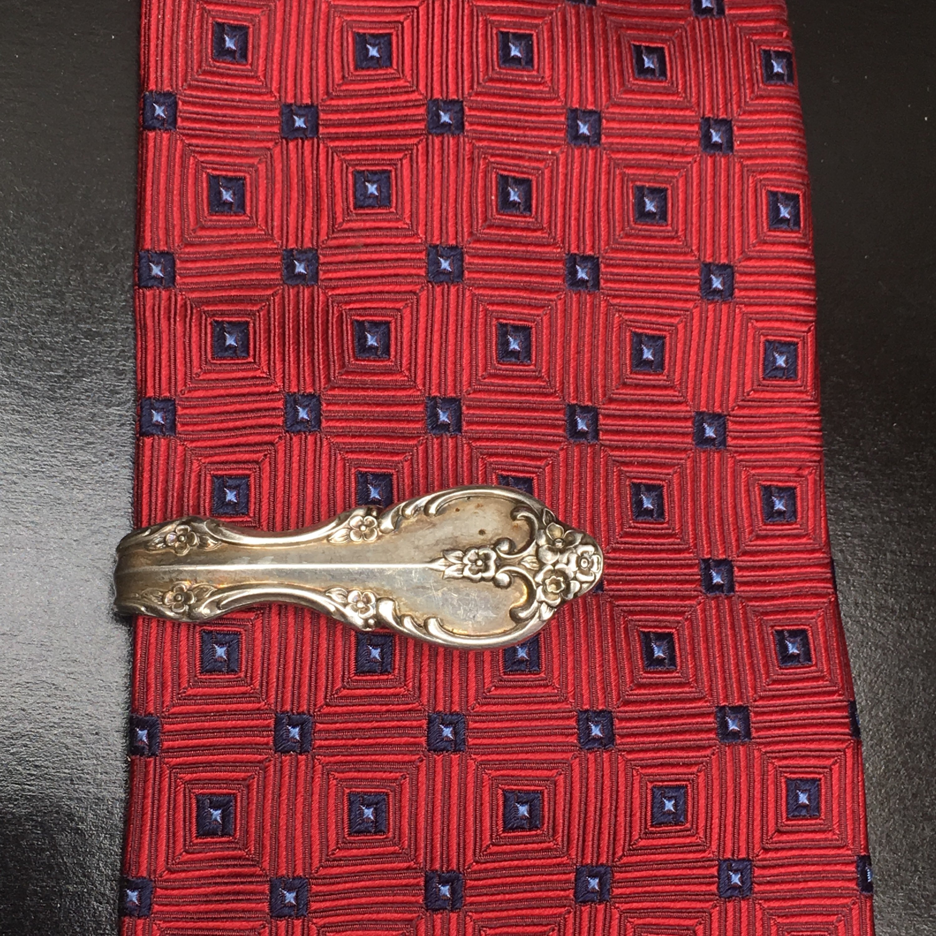Tie Bar / Money Clip Clasp Made From Antique Silverplate Silverware ...