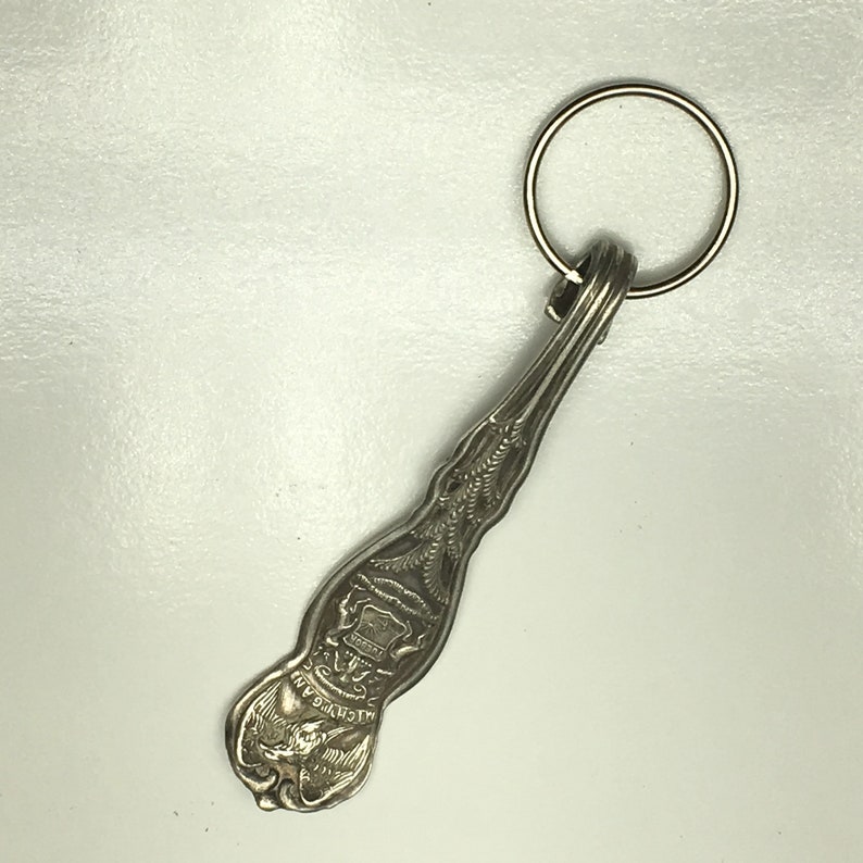 Vintage Silver Key Finder Key Ring Upcycle Keychain - Etsy