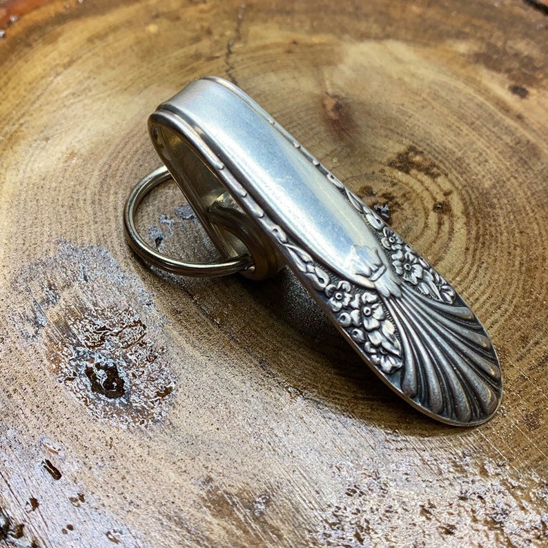 Vintage Silver Purse Hook Key Finder Key Holder Ring Upcycle Pocket ...