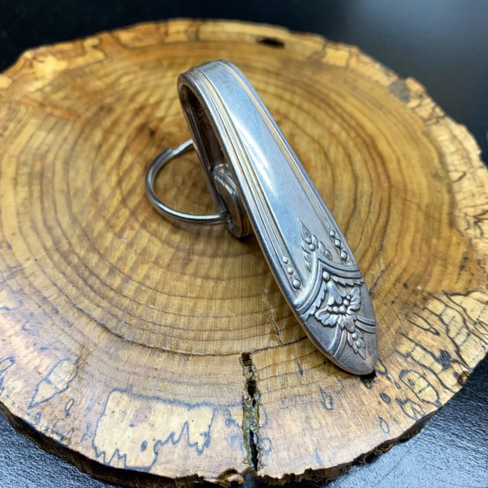 Rare Vintage Purse Hook Silver Key Finder Ring Money / Tie | Etsy