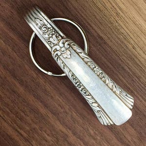 Vintage Silver Purse Hook Key Finder Key Holder Ring Upcycle Pocket ...