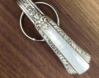 Vintage Silver Key Finder Key Ring Upcycle Keychain - Etsy