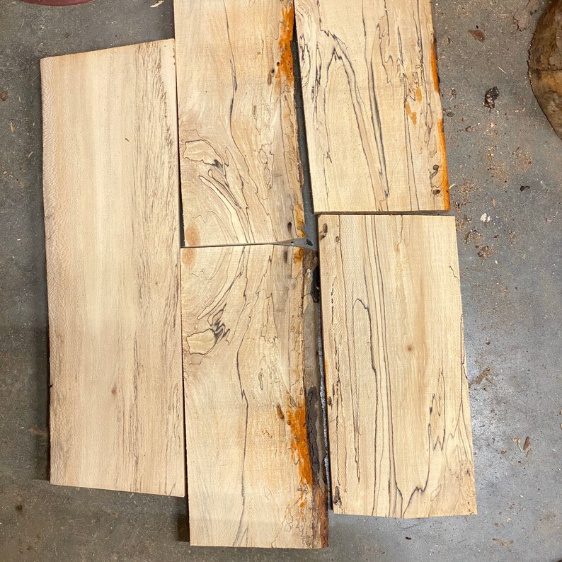 Sale Spalted Wood Lumber. Mix of Live Edge Spalted Wormy. | Etsy