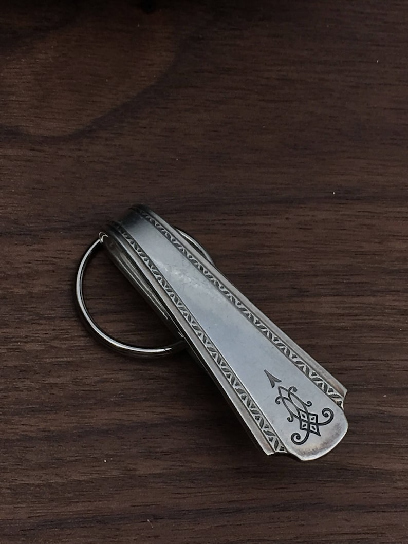 Vintage Purse Hook Clip Silver Key Finder Key Ring Keychain - Etsy