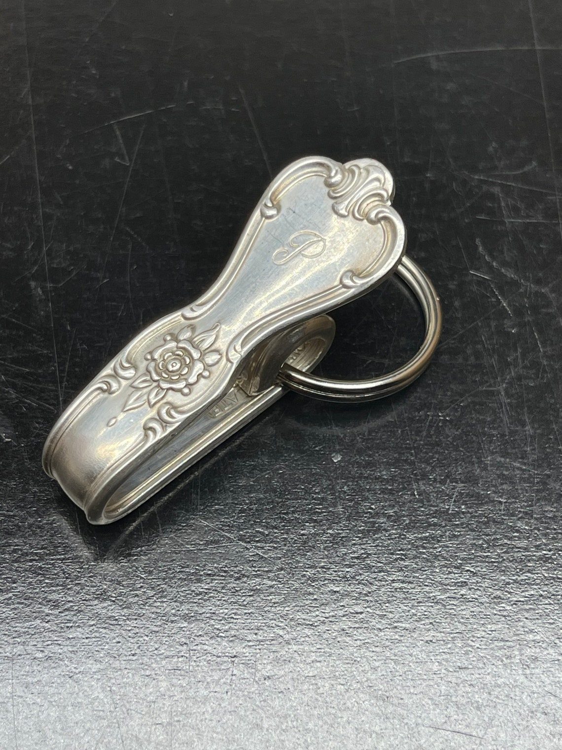 Mono P Purse Hook Key Finder Key Holder Ring Upcycle Pocket - Etsy