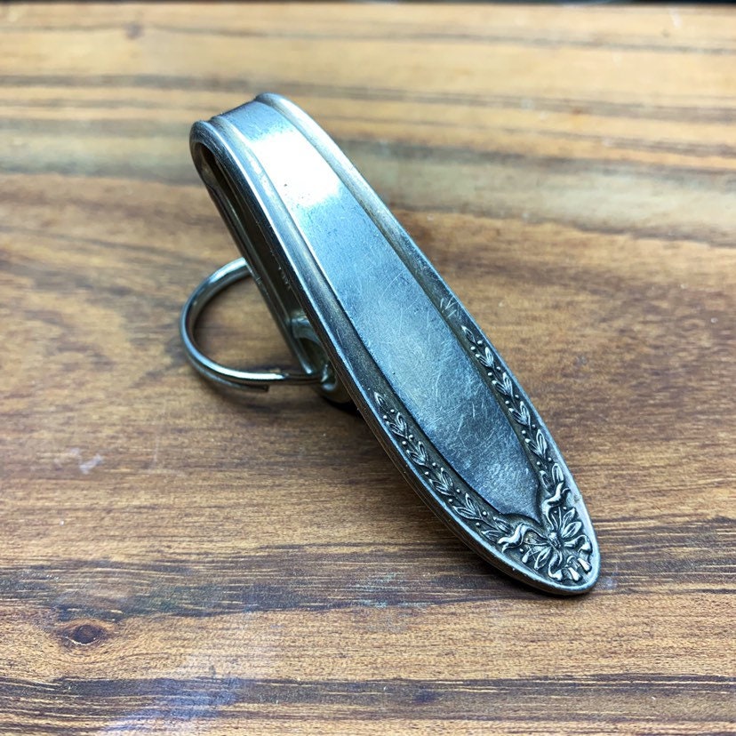 Vintage Purse Hook Clip Silver Key Finder Key Ring Keychain - Etsy