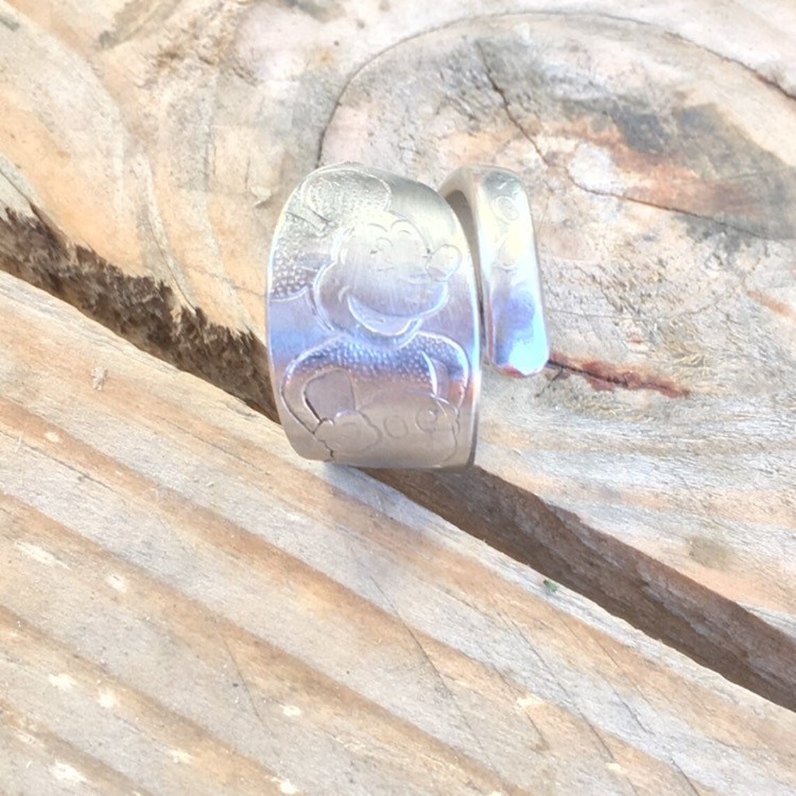 Sizable Mickey Mouse Spoon Ring Spoonring Vintage Antique - Etsy