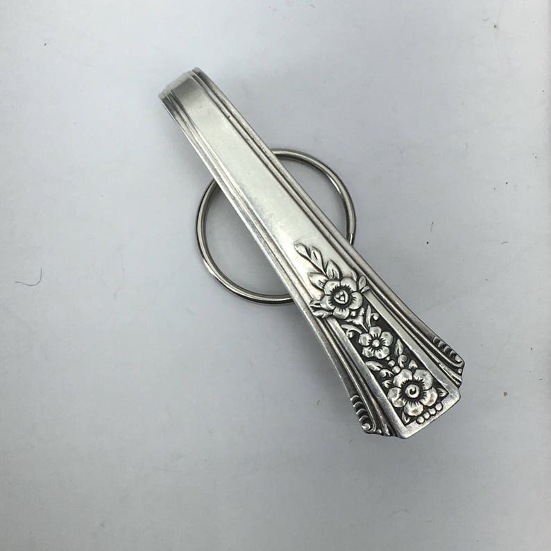 Vintage Silver Purse Hook Key Finder Key Holder Ring Upcycle Pocket ...
