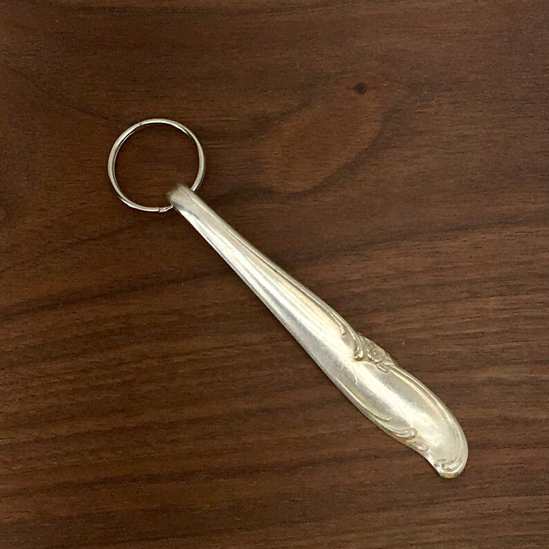 Vintage Silver Key Finder Key Ring Upcycle Keychain - Etsy