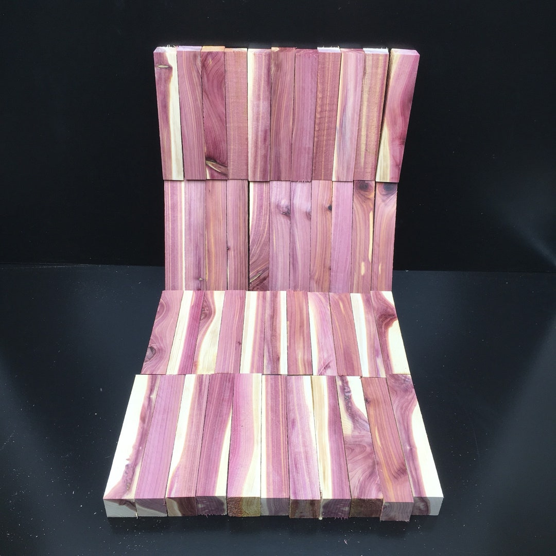 15 American Aromatic Eastern Red Cedar Pen Turning Blanks 3/4” (+-) 5.5 ...