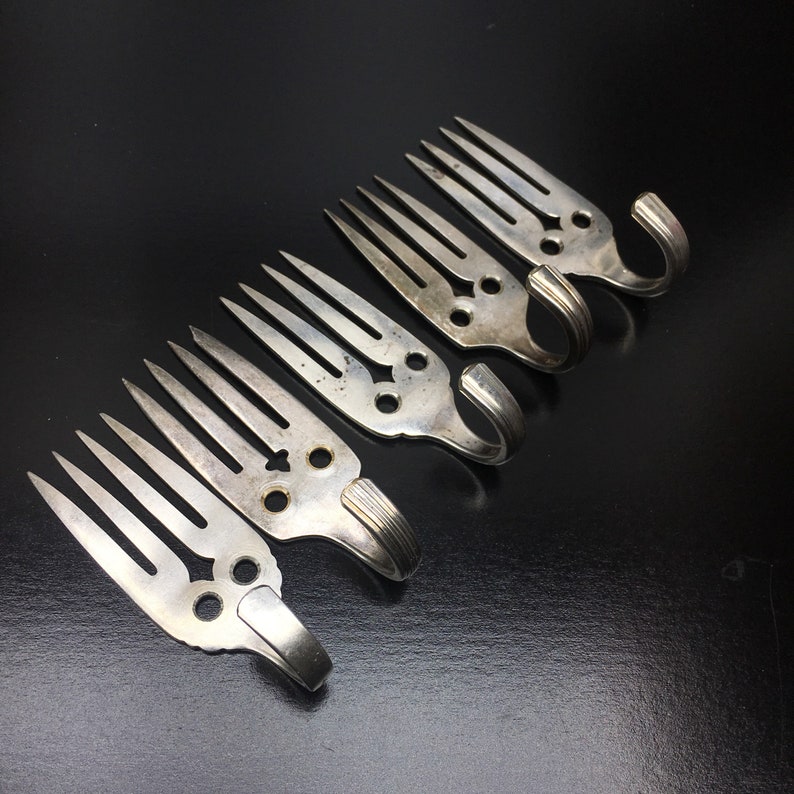 Salad Fork Assorted Hooks Hangers From Antique Vintage Silverplate ...