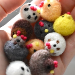 Tiny Needle Felted Chicken Handmade Gift Idea - Etsy UK