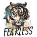 Fearless Tiger Clipart, Instant Download, Sublimation, PNG, DTF ...