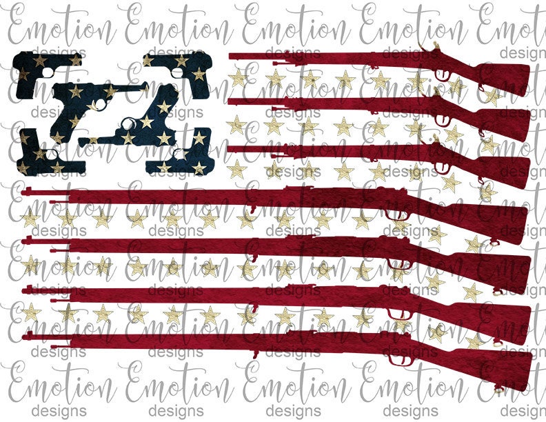 USA Flag, Guns, PNG, Patriotic, Instant Download, Sublimation Graphics ...