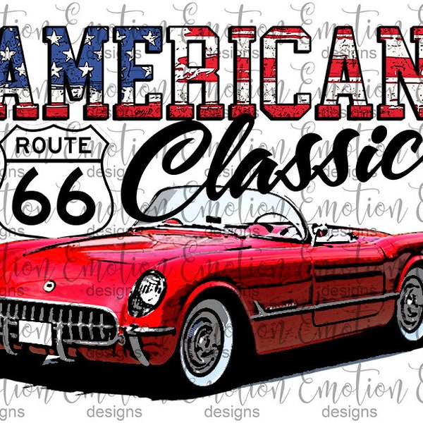 Corvette Clipart - Etsy