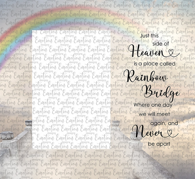 Rainbow Bridge Photo Frame Digital Design Instant Download - Etsy Canada