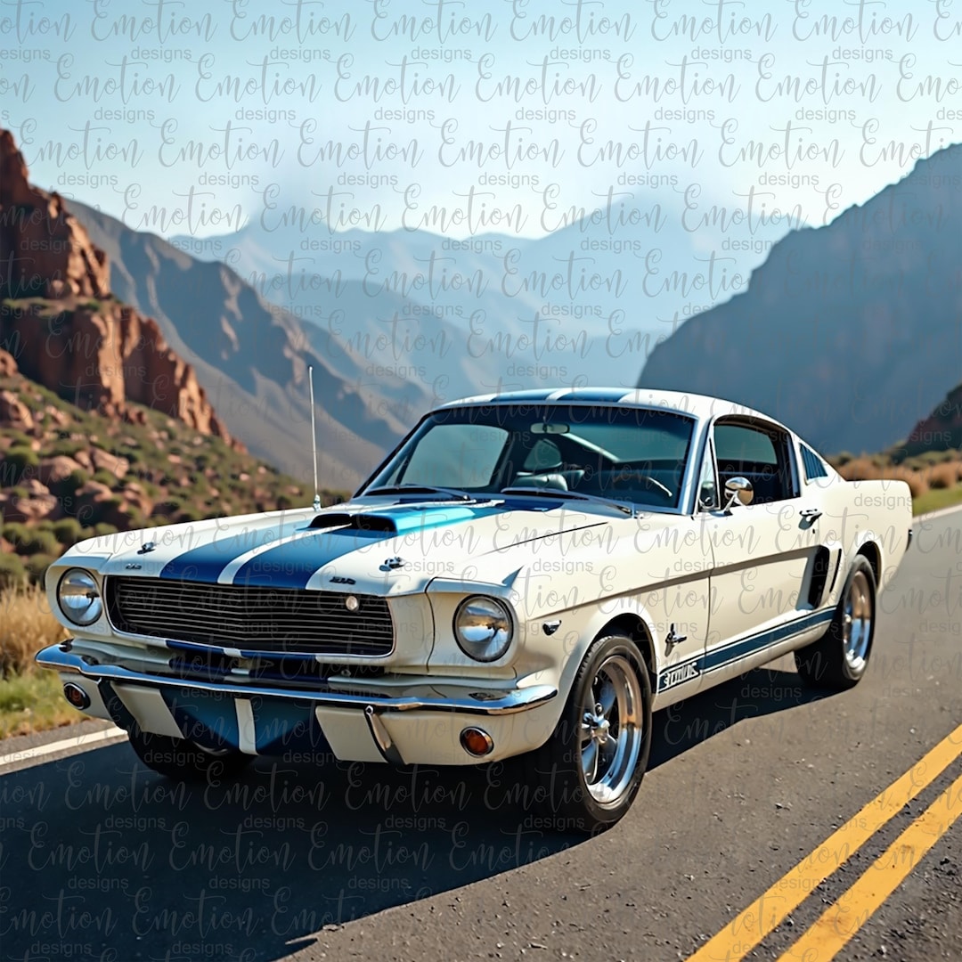 1965 Shelby Mustang, '65, Classic Car, Watercolour, Instant Download ...