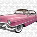 Vintage Pink Cadillac PNG, Instant Download, Sublimation Graphics ...