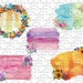 Watercolor Background Clip Art Bundle, Instant Download, DTF Printing ...
