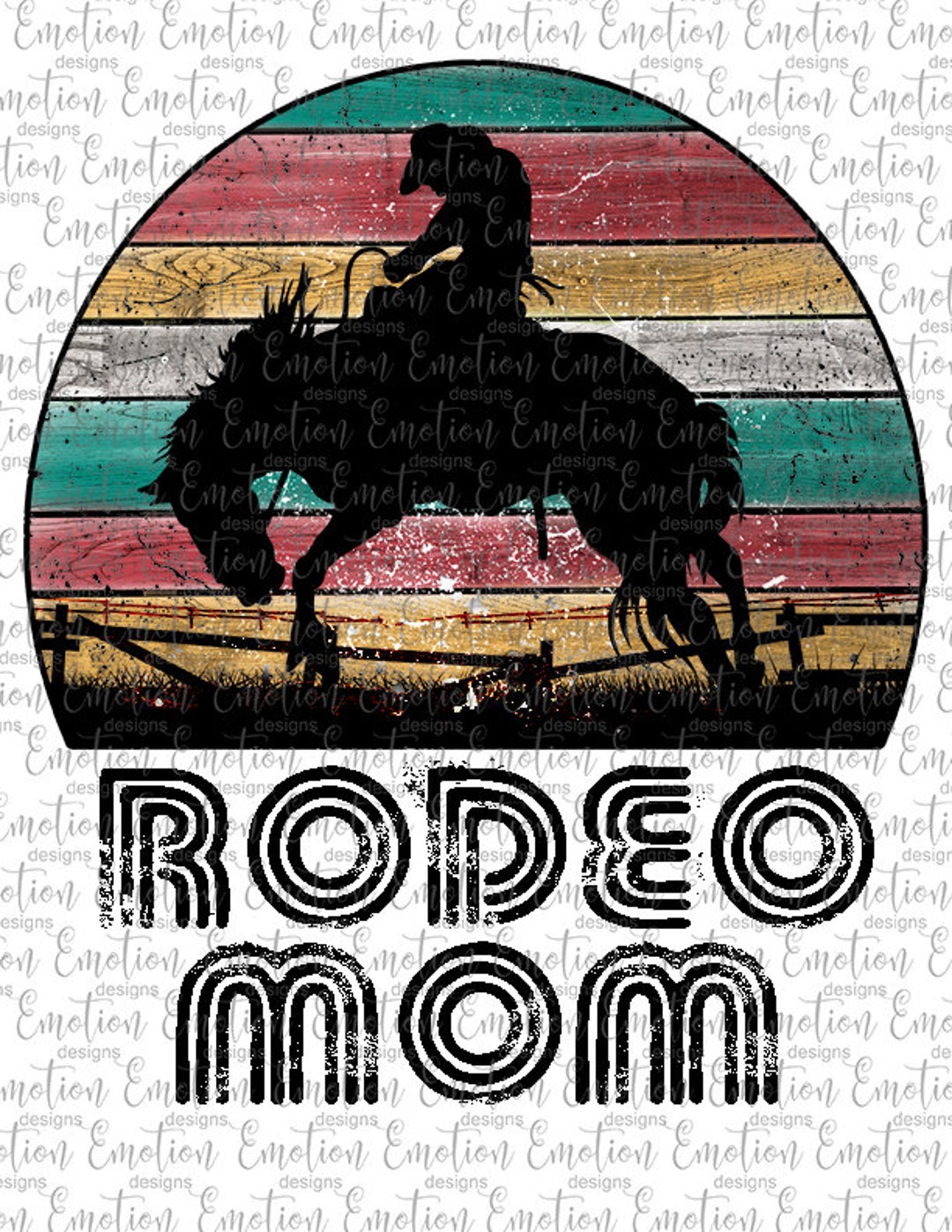 Rodeo Mom Vintage PNG Clipart, Instant Download, Sublimation Graphic ...