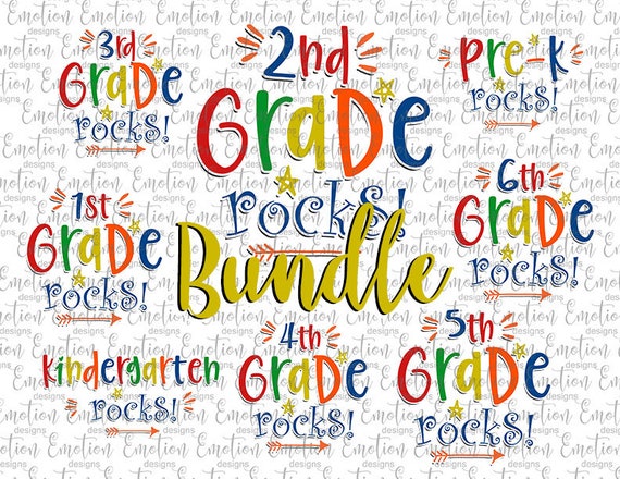 Back To School Bundle Clipart instant download sublimation | Etsy