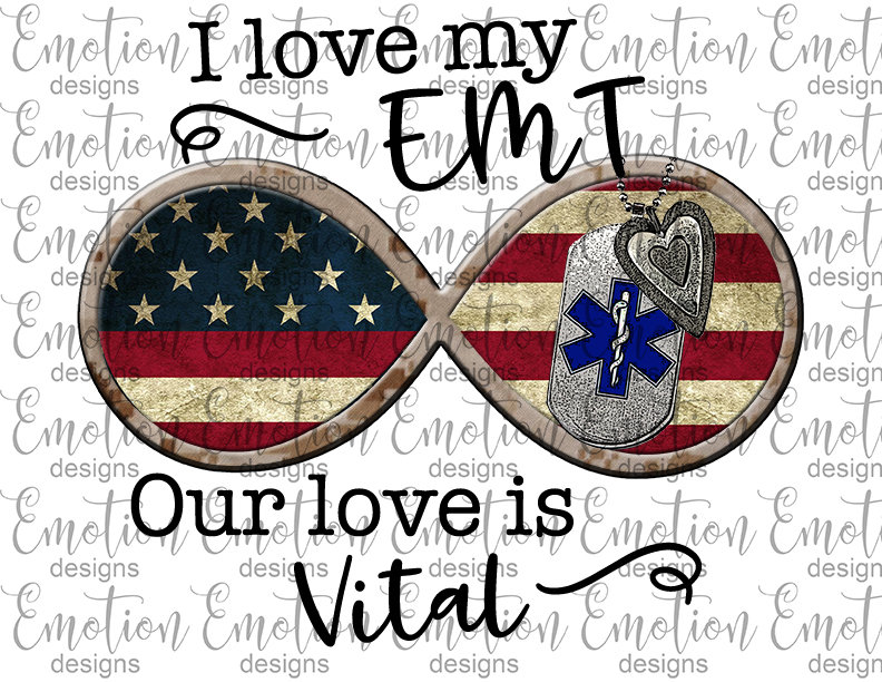 I Love My EMT PNG, Clipart, Instant Download, Sublimation Graphics - Etsy