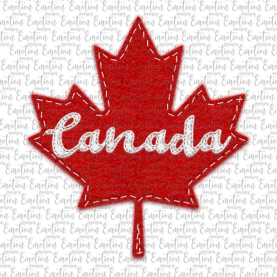 Canada Felt Maple Leaf PNG Patriotic Instant Download | Etsy