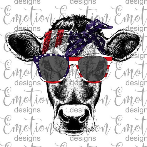 USA Patriotic Cows PNG Instant Download Sublimation Graphics | Etsy