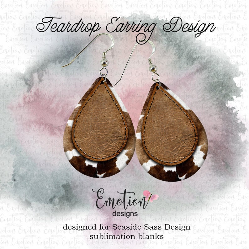 Teardrop Earring Digital Designs Instant Download - Etsy