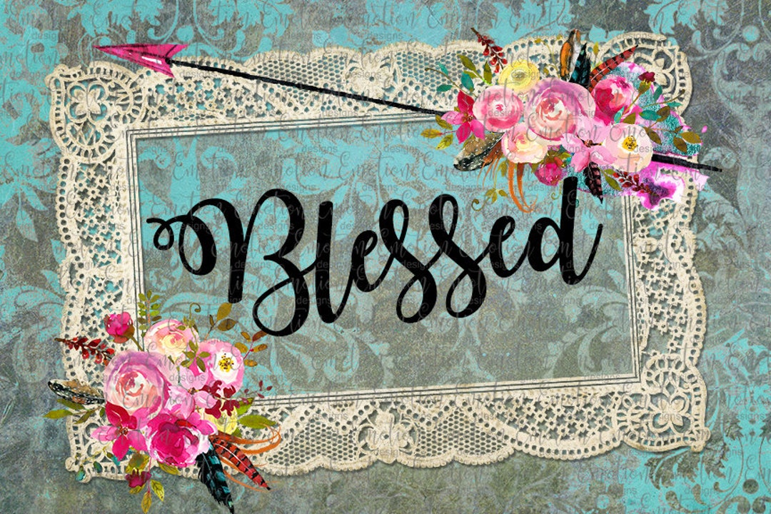 Blessed Cutting Board Design 12x8, Instant Download, Sublimation ...