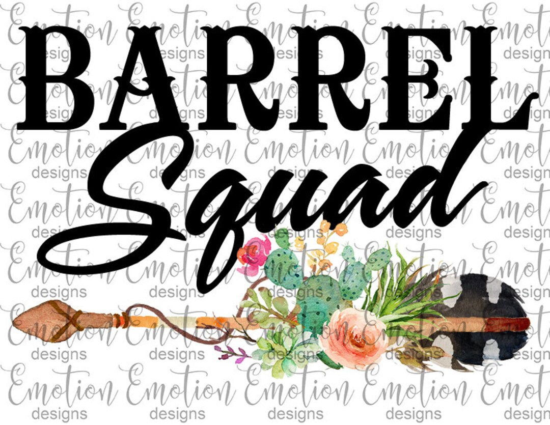 Barrel Squad PNG Clipart, Instant Download, Sublimation Graphic, DTF ...