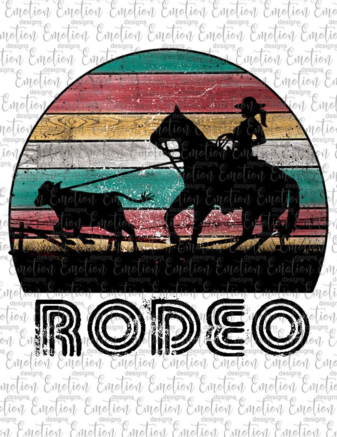 Rodeo Cowgirl Roping Vintage PNG Clipart, Instant Download, Sublimation ...
