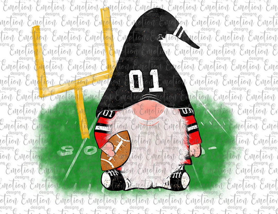 Football Gnome Scene PNG, Clipart, Instant Download, Sublimation, DTF ...