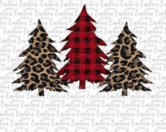 Buffalo Plaid Christmas Trees PNG, Christmas Clipart, Christmas ...