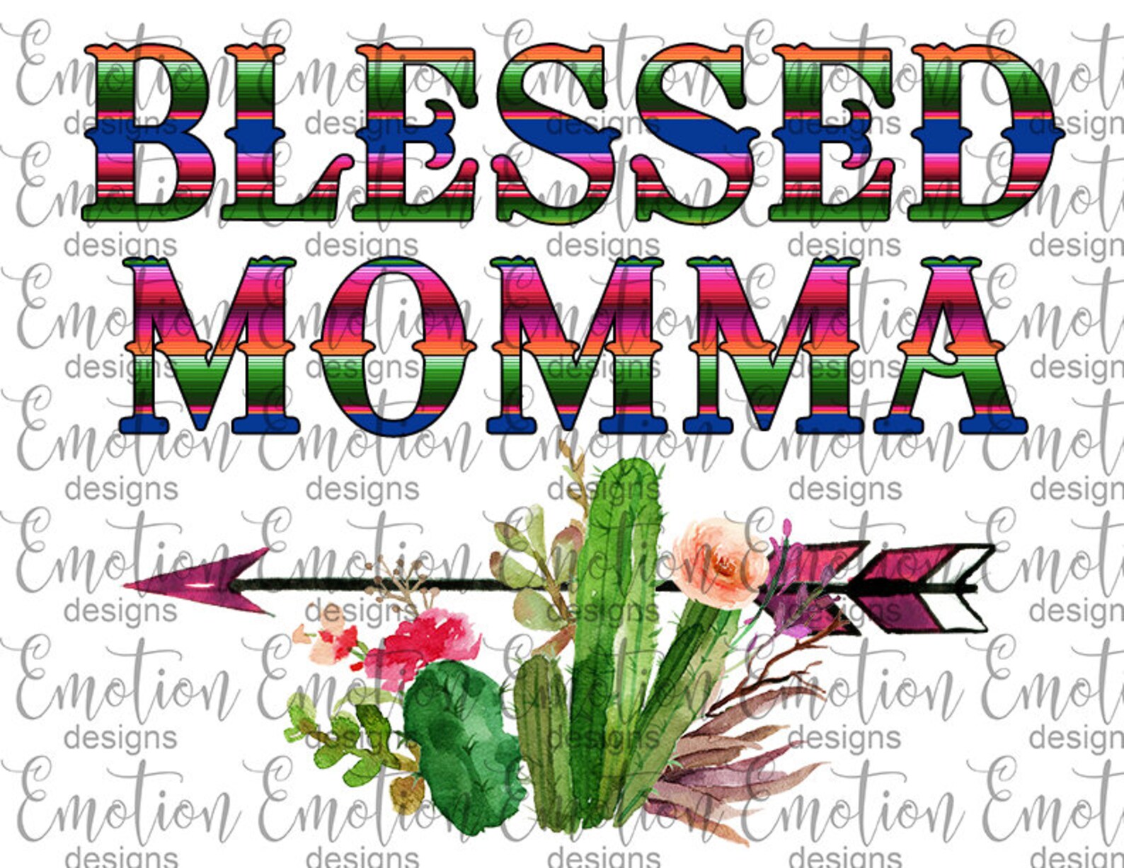 Blessed Momma Clipart Instant Download Sublimation Graphics | Etsy