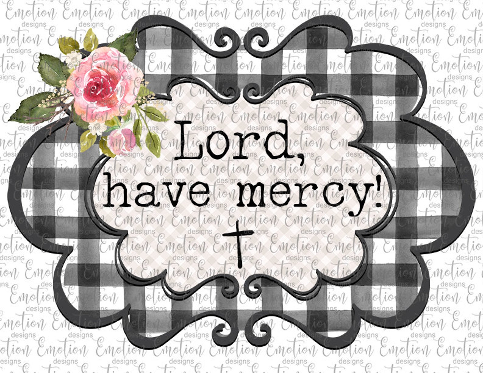 Lord Have Mercy Doodle Frame Clipart Instant Download - Etsy