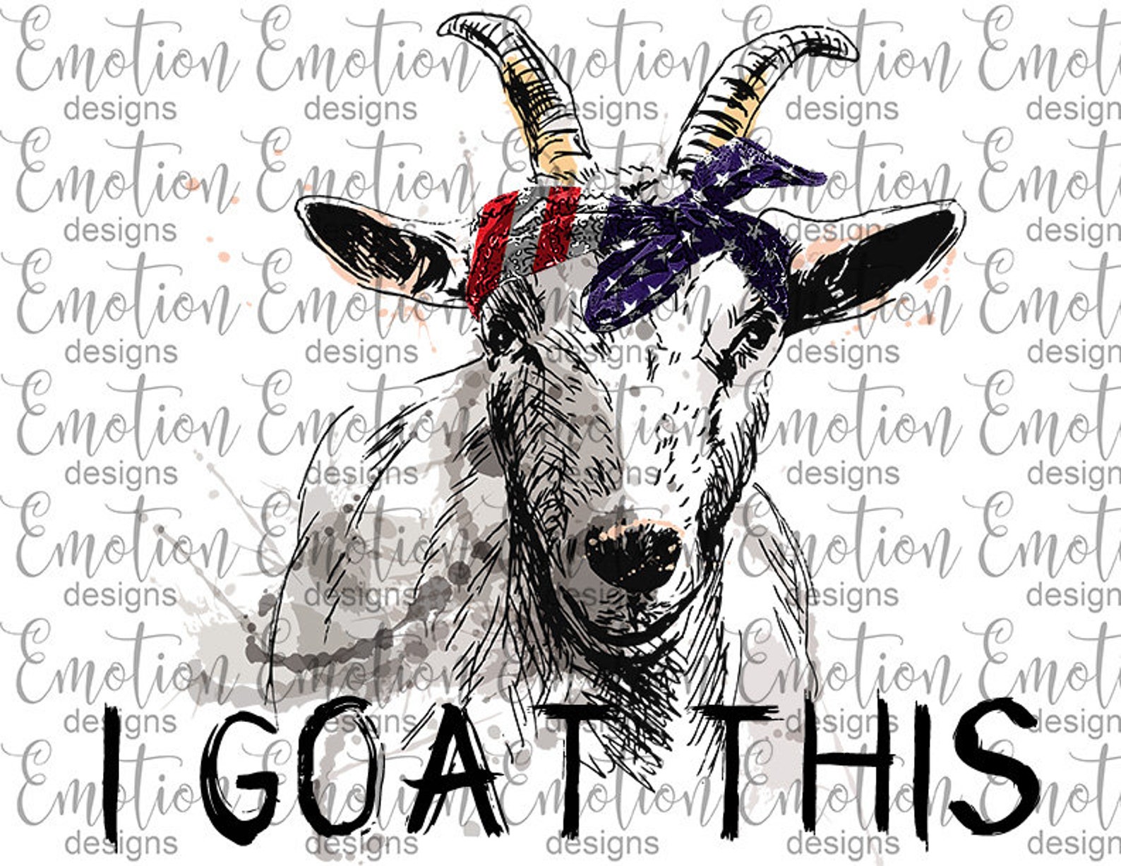I Goat This USA Flag Bandana PNG Instant Download - Etsy