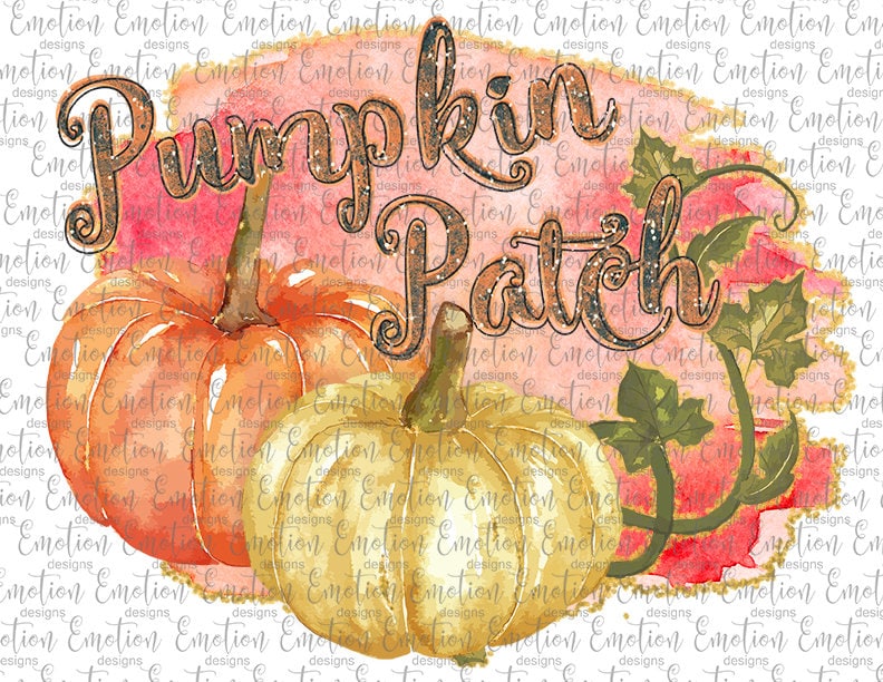 Pumpkin Patch PNG Clipart Instant Download Sublimation - Etsy