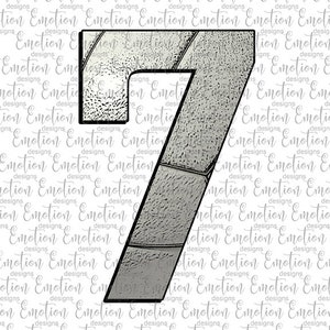 Volleyball Stitch Monogram Numbers Clip Art, Instant Download - Etsy