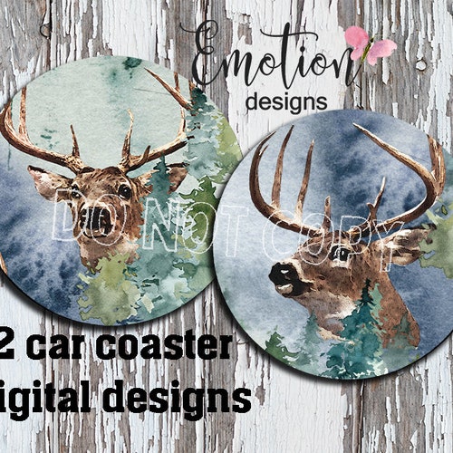 Pig Car Coaster Design Bundle Instant Download Sublimation - Etsy