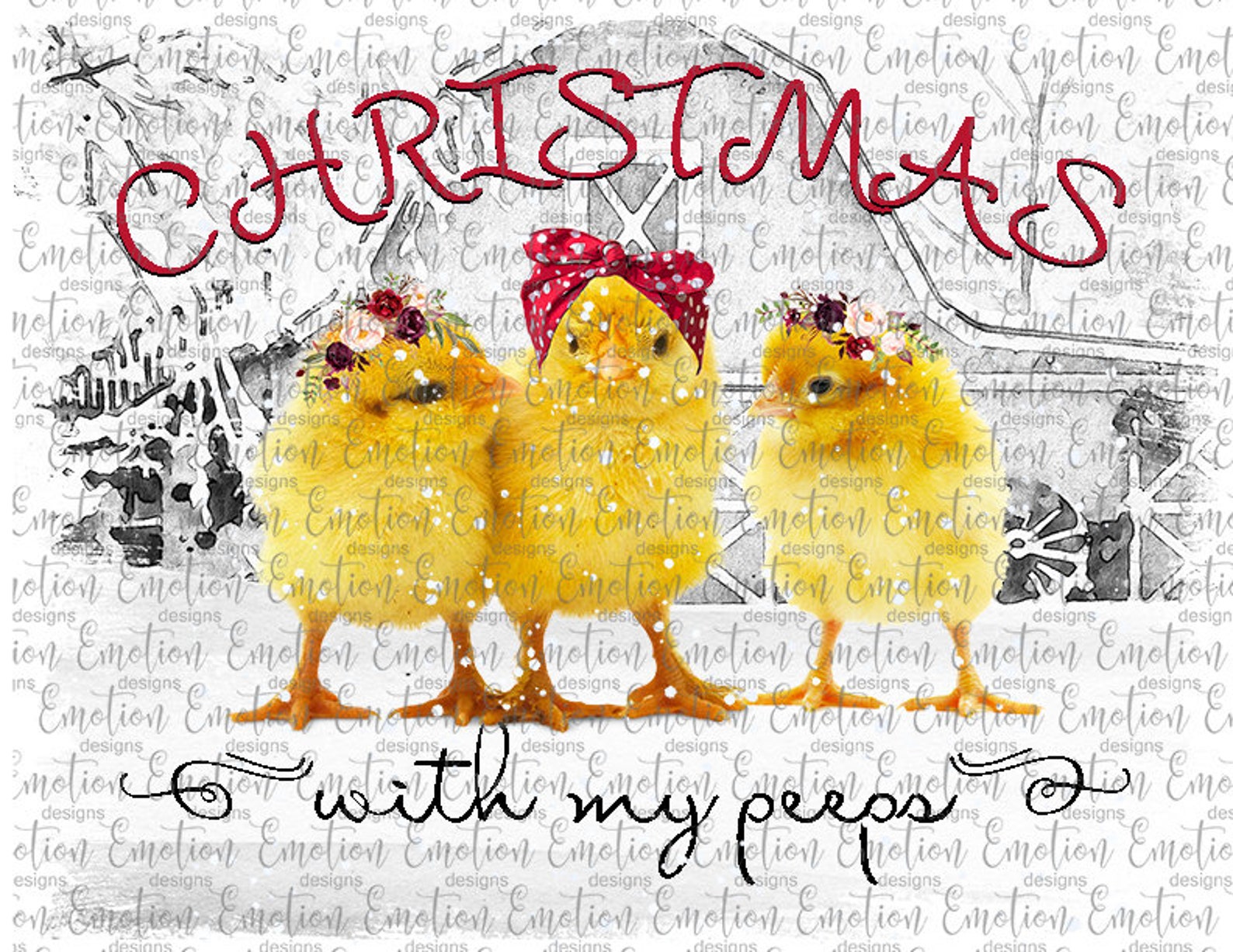 Christmas With My Peeps Clipart, Instant Download, Sublimation Graphics ...