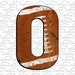 Football Stitch Monogram Numbers Clip Art, Instant Download, DTF ...