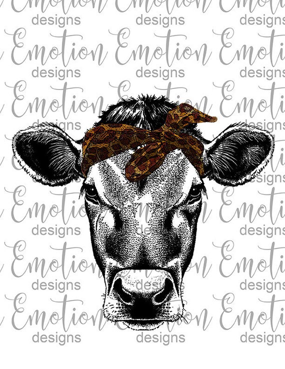 Heifer Leopard Bandana PNG Instant Download Sublimation | Etsy Canada