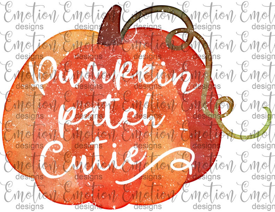 Pumpkin Patch Cutie PNG, Clipart, Instant Download, Sublimation ...