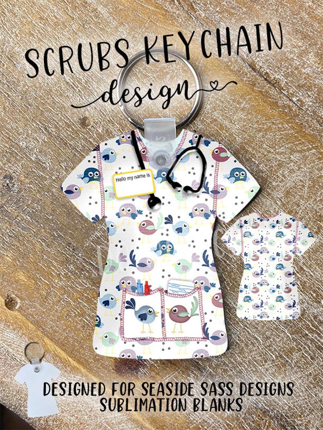 Scrubs Keychain Digital Design, Instant Download, Sublimation Designs ...